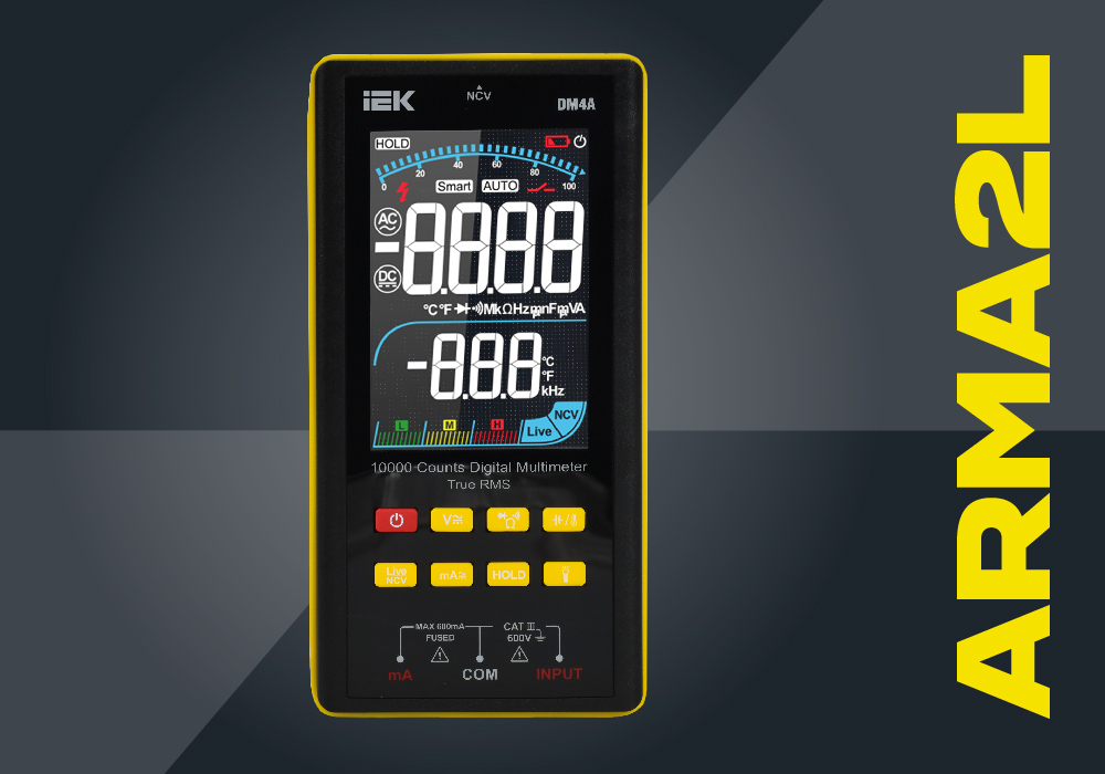 ЦИФРОВЫЕ МУЛЬТИМЕТРЫ В ВИДЕ СМАРТФОНА ARMA2L 5 IEK - статья